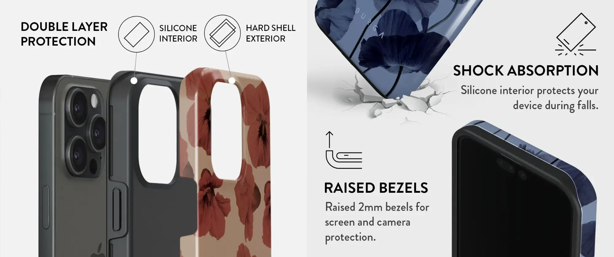 Burga iPhone 16 Tough dėklas - Flair kolekcija | Mobili Prekyba
