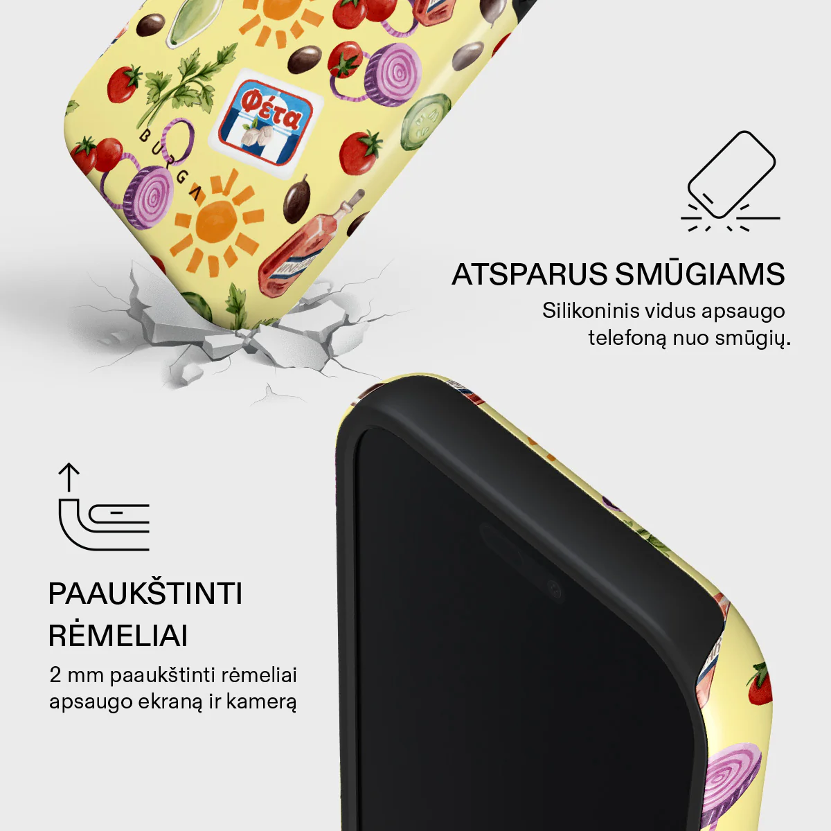 Burga iPhone 17 Pro Max Tough MagSafe dėklas - Meraki|Mobili prekyba