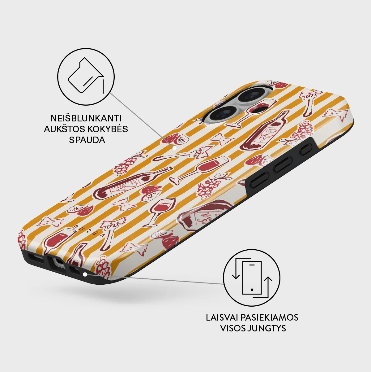 Burga iPhone 17 Tough MagSafe dėklas - Buona Sera|Mobili prekyba
