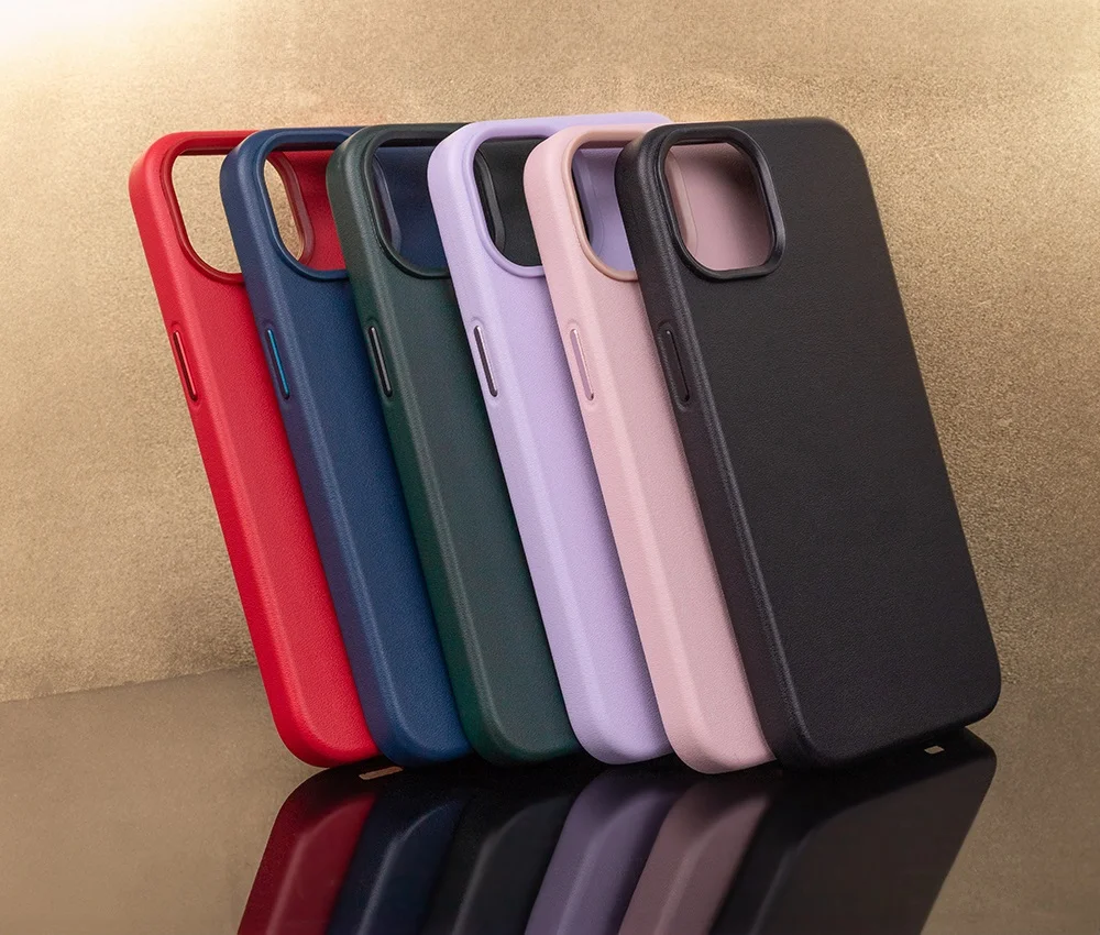 Smart iPhone 12 | 12 Pro dėklas - Mag Leather | Mobili prekyba