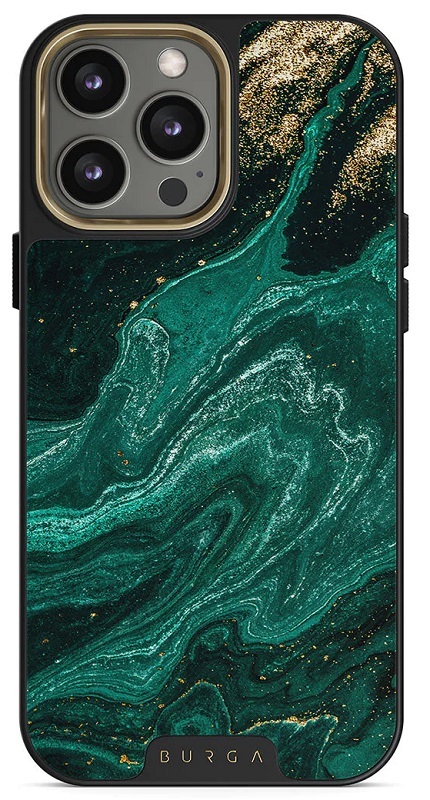 BURGA Elite Gold dėklas iPhone 14 Pro Max Emerald Pool | Mobili Prekyba